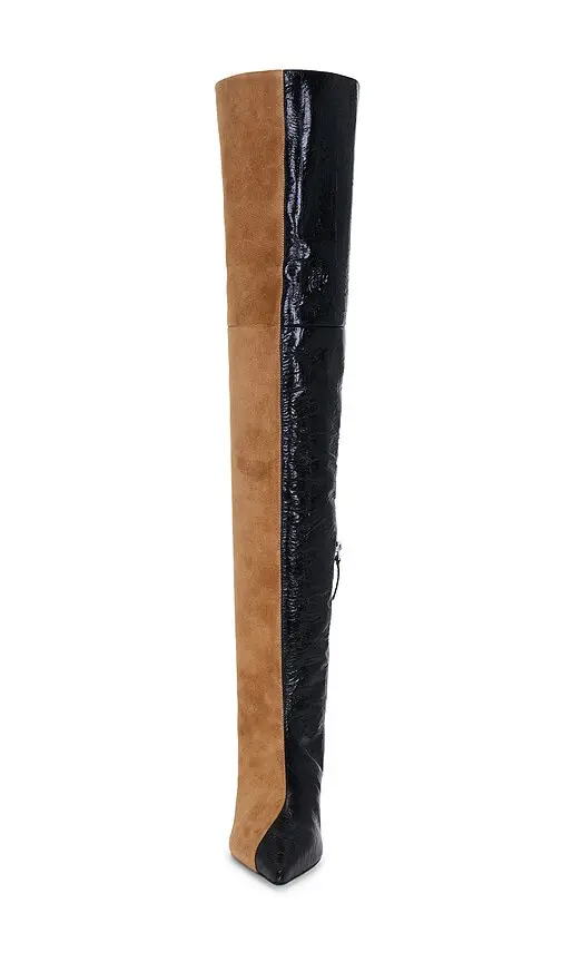 BLACK SUEDE STUDIO Oblik 70 Over The Knee Boot In . Also