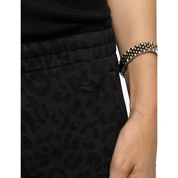 Zadig&Voltaire Chilloh Leopard-print Cotton Jogging Bottoms
