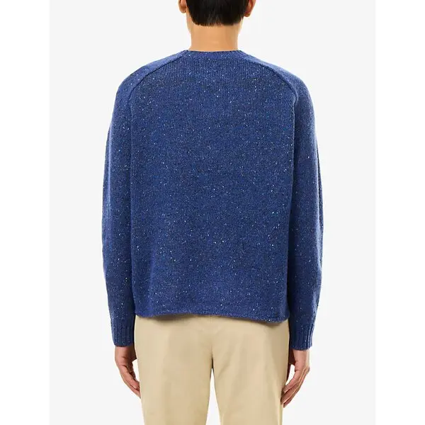 Nn07 Jim Crew Neck Melange Wool-blend Knit Jumper