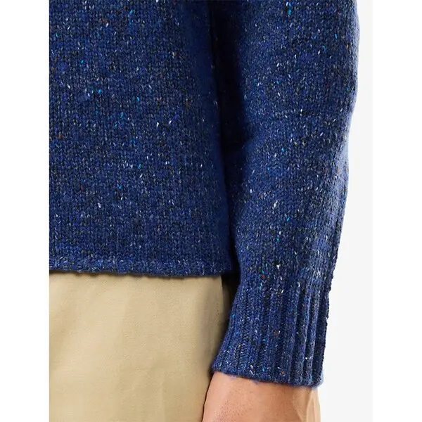 Nn07 Jim Crew Neck Melange Wool-blend Knit Jumper