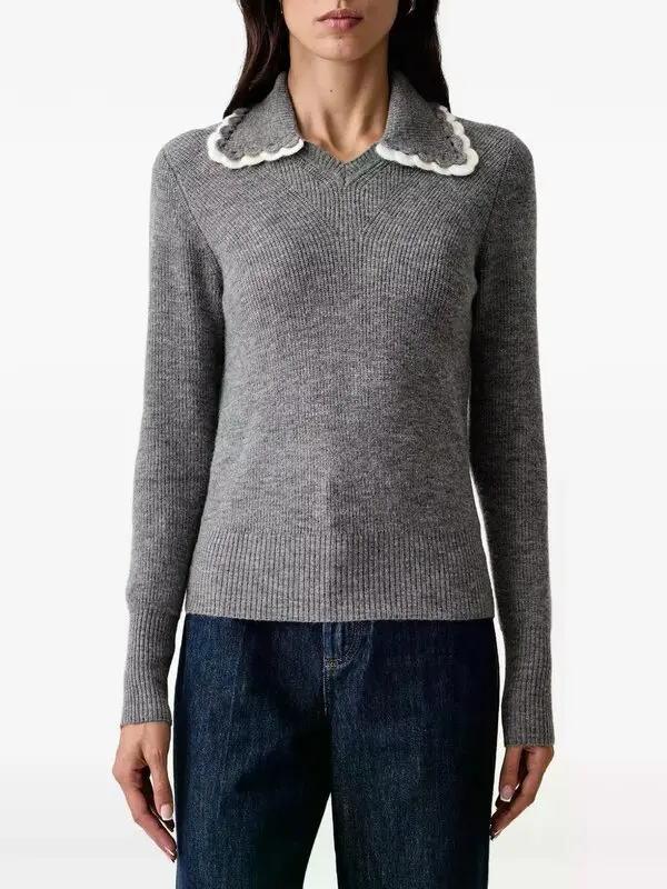 TWINSET Polo Shirt With Crochet Collar