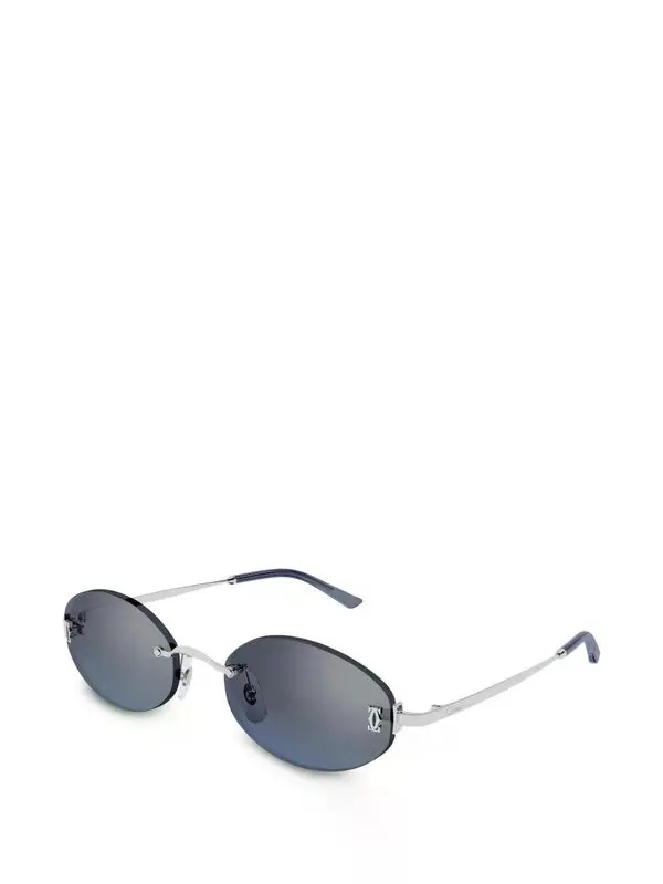 Cartier Rimless Oval-frame Sunglasses