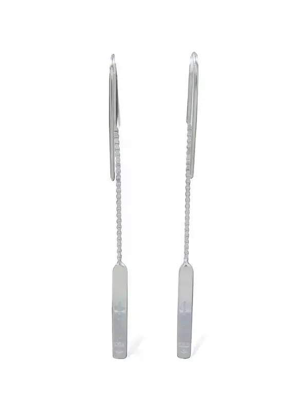 Gucci Logo-engraved Drop Earrings