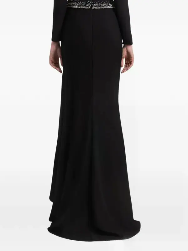 GEMY MAALOUF Ruffled Slit Skirt