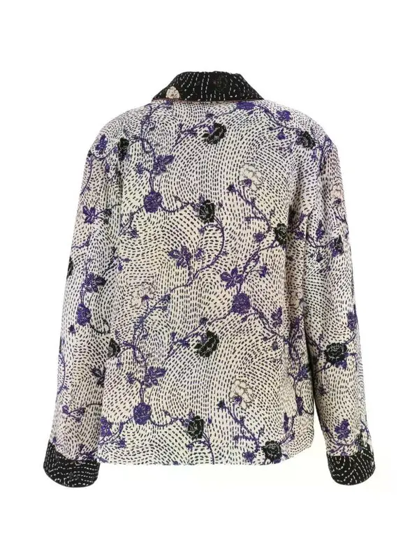 FORTE_FORTE Cherry Blossom Jacquard-knit Jacket - Neutrals