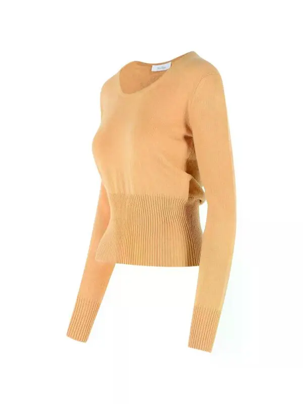 Max Mara Fine-knit Ribbed-hem Sweater