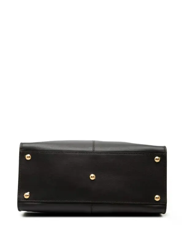 Fendi 2010-2026 Medium Calfskin Peekaboo X Lite Satchel - Black