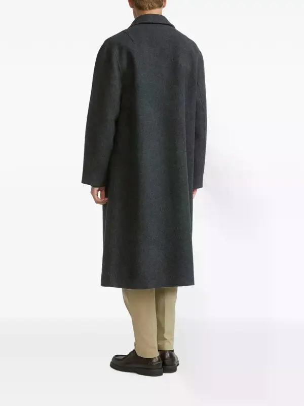 YVES SALOMON Check-interior Wool Coat