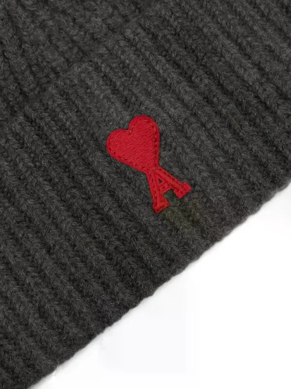 AMI Paris De Coeur Beanie Hat