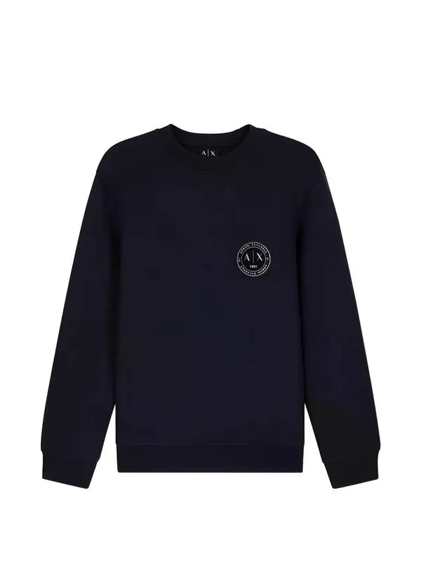 Armani Exchange Logo-patch Sweatshirt - Blue