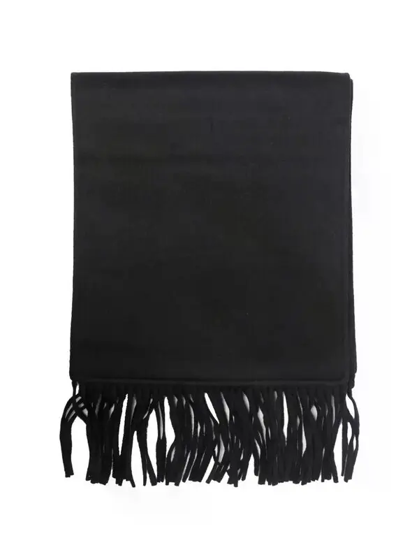 THE DYNAMIS STUDIO Lyon Fringed Scarf - Black