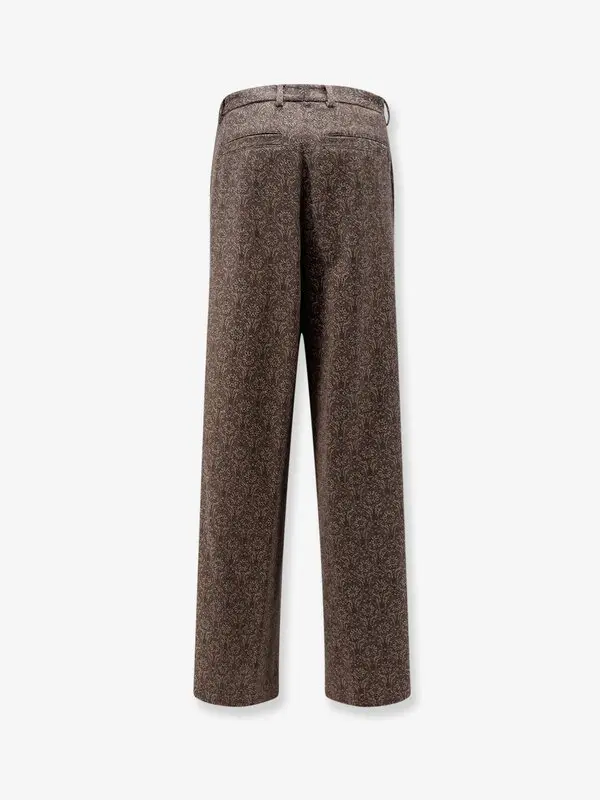 Dries Van Noten Penn Embroidered Viscose Trousers