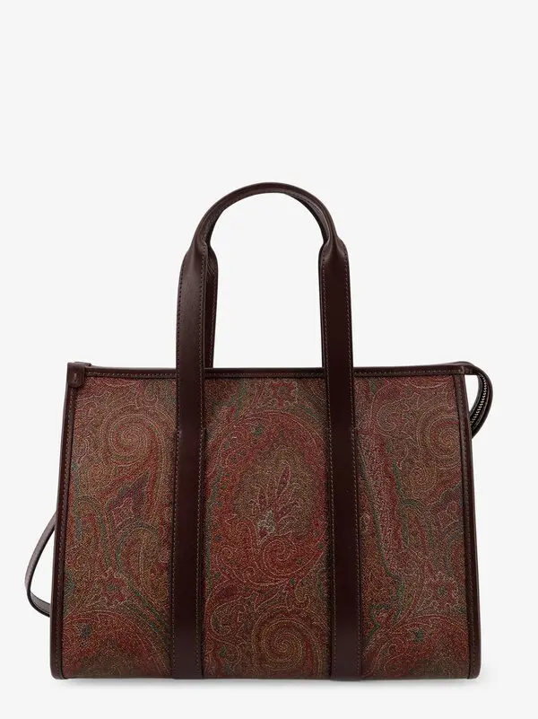 Etro Arnica M Paisley Fabric Handbag - Brown