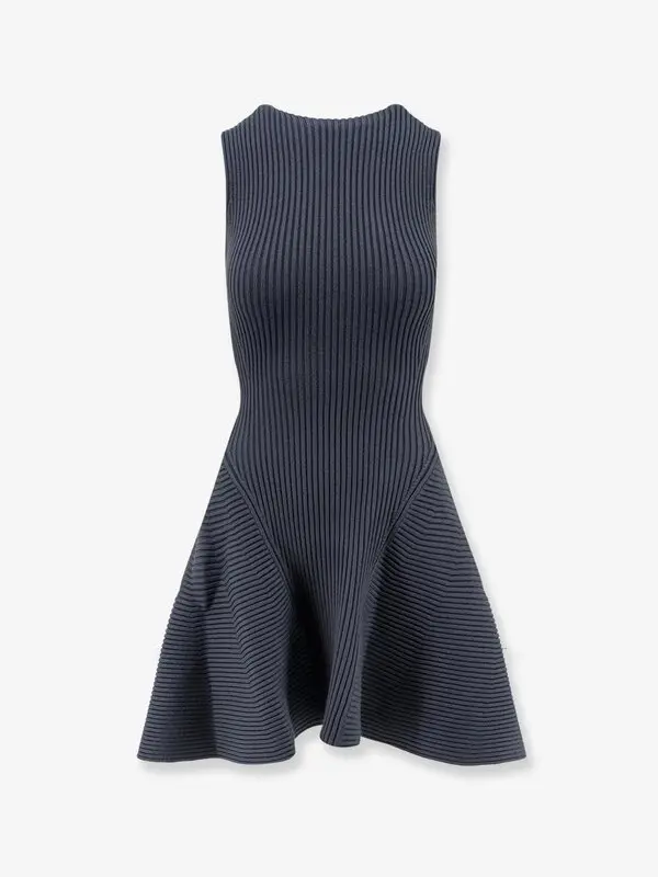 Alaïa Ribbed Skater Dress