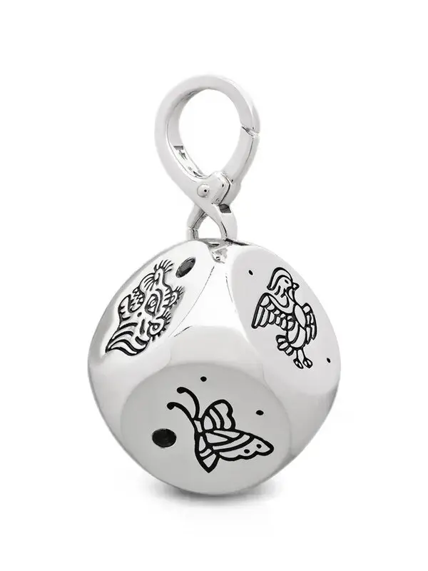 Tom Wood Roll The Dice Charm - Silver