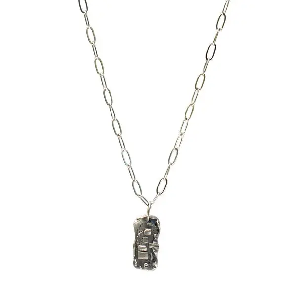 AMONTA Ancestral Roots I – Oxidised Pendant Necklace - Silver