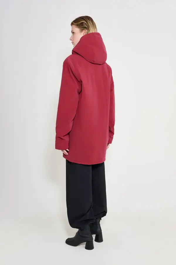 Stutterheim Mosebacke Matte Winter Coat - Burgundy