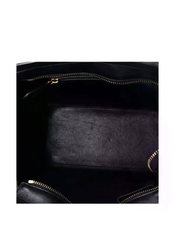 Celine Tricolor Luggage Bag Leather Micro Tote Bag