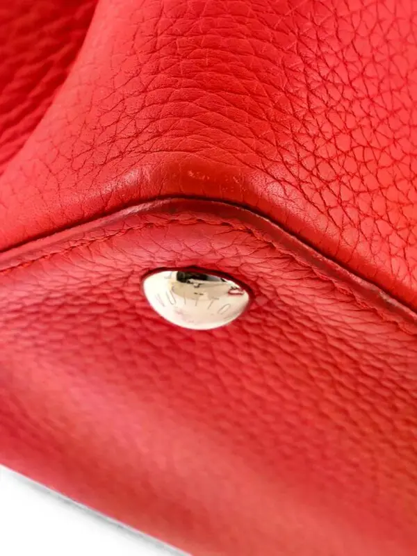 LOUIS VUITTON Capucines Bag Leather Pm Satchel
