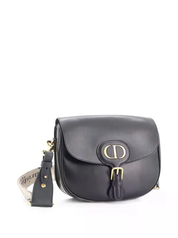 Dior Bobby Flap Bag Leather Large Crossbody Bag