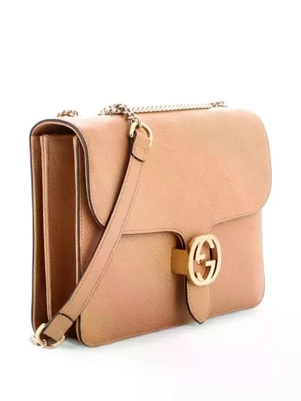 Gucci Interlocking Leather Medium Shoulder Bag