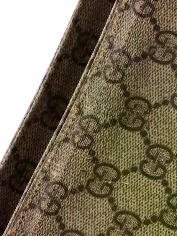 Gucci Zip Top Messenger Bag Gg Coated Canvas Large Crossbody Bag