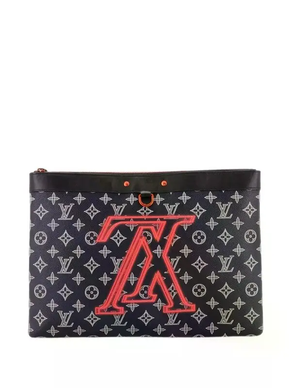 LOUIS VUITTON Pochette Apollo Limited Edition Upside Down Monogram Ink Gm Clutch Bag