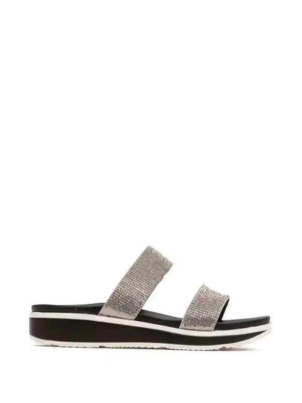 PÉCHÉ ORIGINEL Crystal-embellished Double-strap Sandals