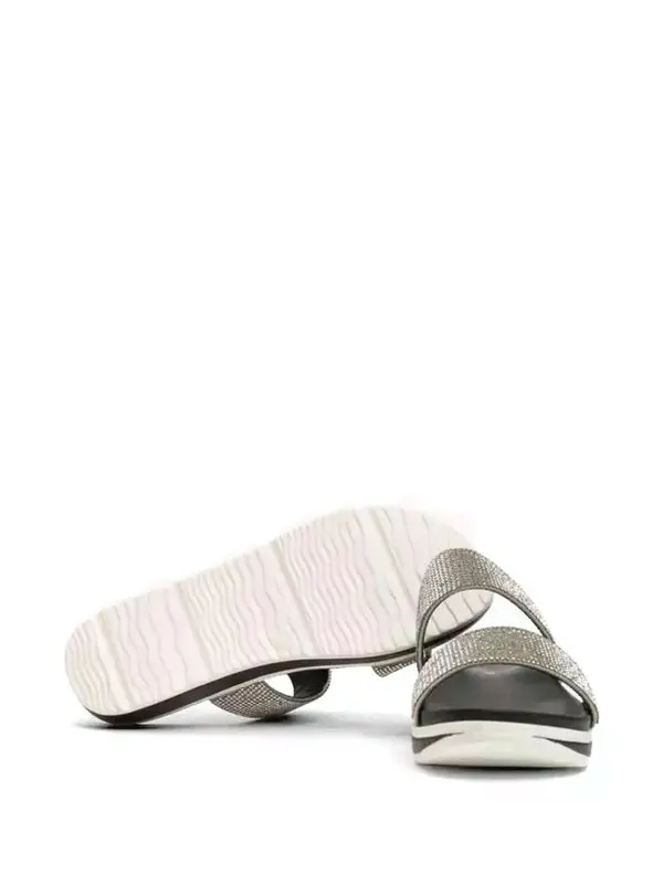 PÉCHÉ ORIGINEL Crystal-embellished Double-strap Sandals