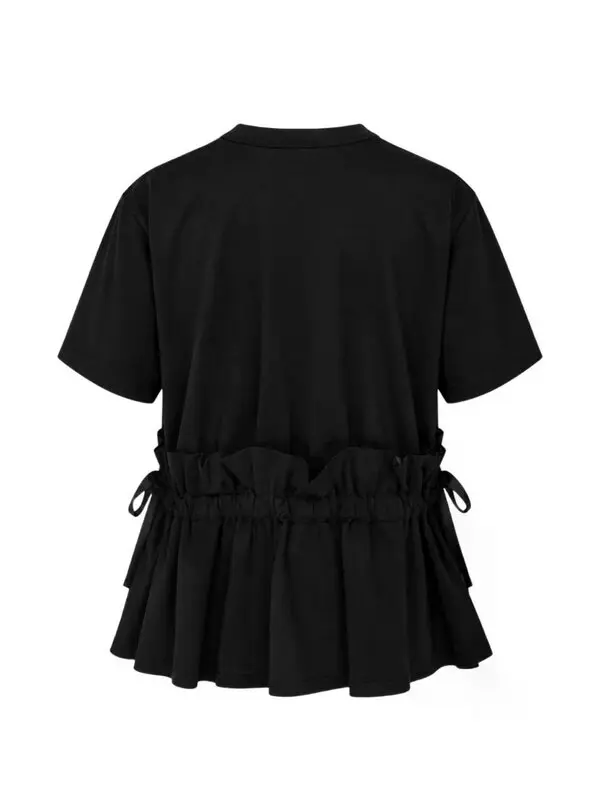 Noir Kei Ninomiya Ruffled Drawstring T-shirt
