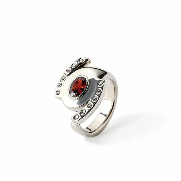 QIBAI Cancer Zodiac Ring - Silver