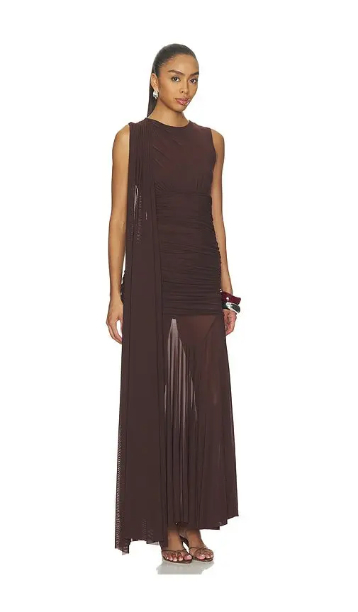 Bardot Alverie Mesh Maxi Dress In . Also