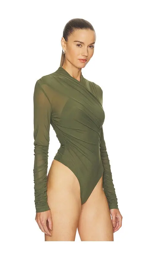 Bardot Kourtney Long Sleeve Bodysuit In . Also