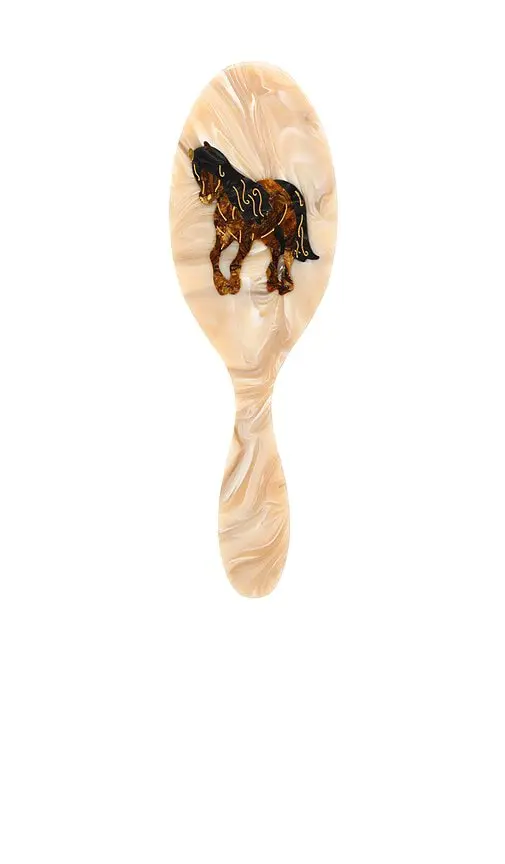 SOLAR ECLIPSE Hand-painted Horse Amazing Hair Day Brush