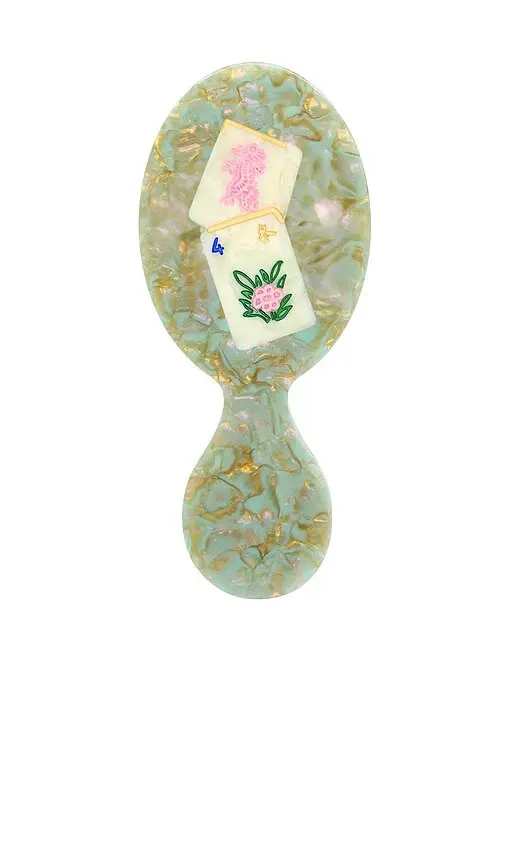 SOLAR ECLIPSE Hand-painted Flower Mahjong Handbag Hero Brush - Multi