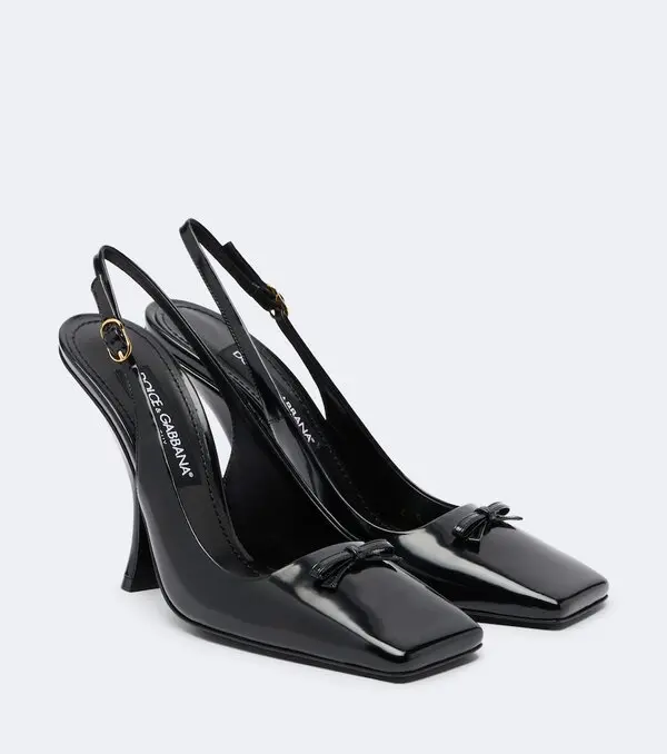 Dolce & Gabbana Patent Leather Slingback Pumps