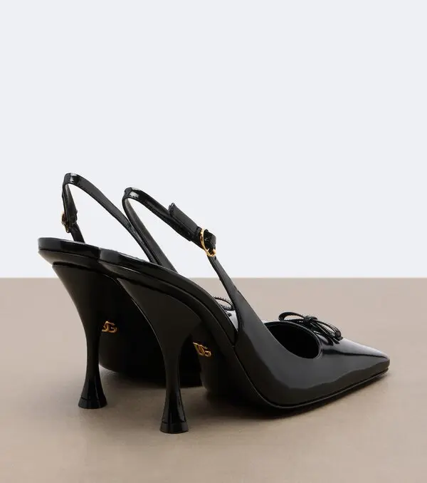 Dolce & Gabbana Patent Leather Slingback Pumps