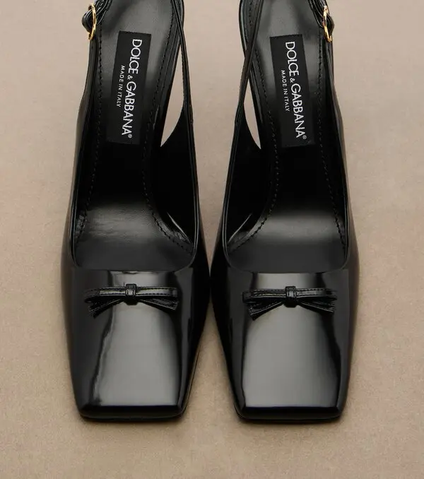 Dolce & Gabbana Patent Leather Slingback Pumps