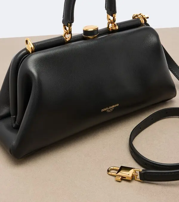 Dolce & Gabbana Grandma Medium Leather Top-handle Bag