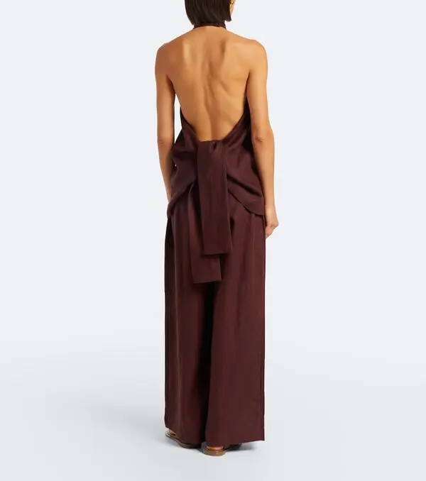 Faithfull The Brand Sofia Linen Wide-leg Pants
