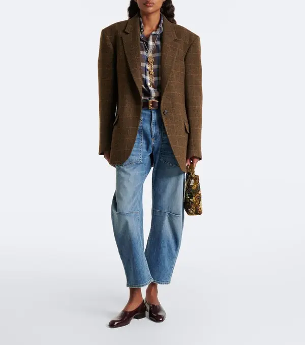 NILI LOTAN Shon Barrel-leg Jeans