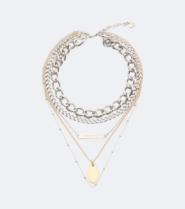 Rabanne Layered Chain Necklace