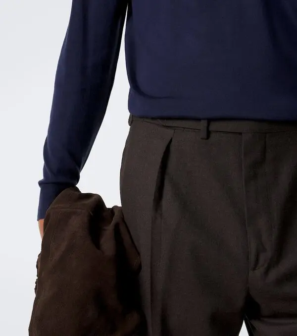 Fedeli Wool Polo Sweater