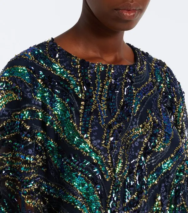 TALLER MARMO Firefly Sequined Kaftan