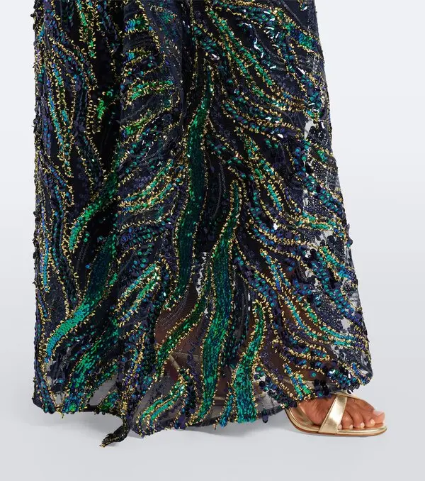 TALLER MARMO Firefly Sequined Kaftan
