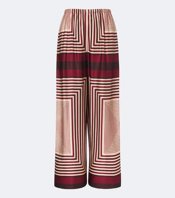 Faithfull The Brand Jensen Printed Satin Palazzo Pants