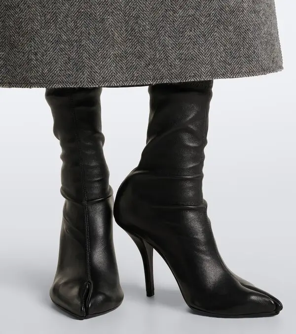 MAISON MARGIELA Tabi Claw Leather Ankle Boots