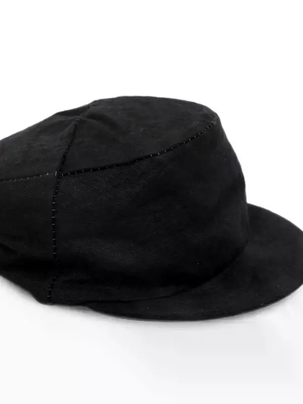 FORME D'EXPRESSION Contrast-stitch Flat-top Hat
