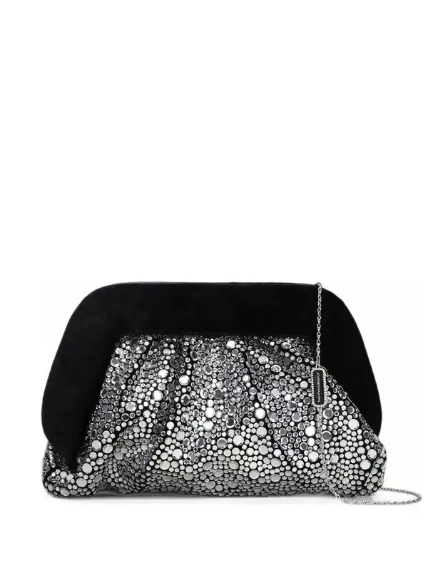 TWENTY FOURHAITCH Unicornis Crystal-embellished Shoulder Bag - Silver