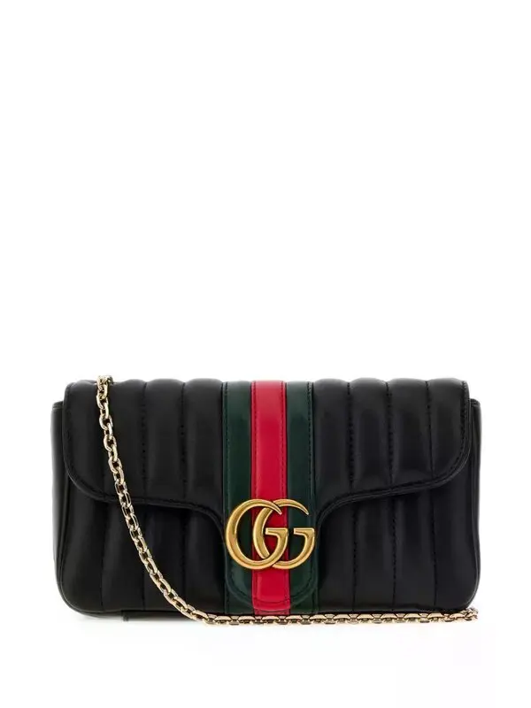 Gucci Jetset Gg Marmont Quilted Leather Clutch Bag